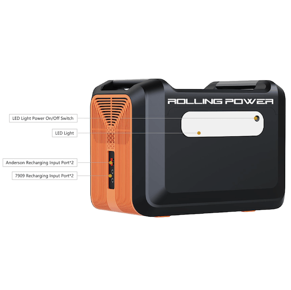 Rolling Power – RP2400W Portable Power Station with 2232Wh LiFePO4 ...